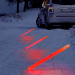 10 Inch Red Emergency Light Stick w/ Stand (Case of 40) | Cyalume ...